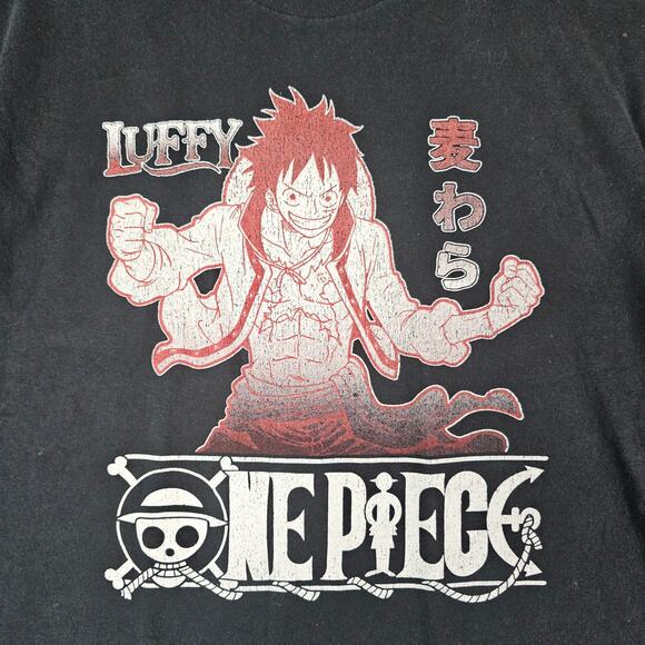 Ripple Junction | Shirts | Ripple Junction One Piece Luffy Black Tshirt ...